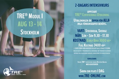TRE® Online Workshop på svenska & Modul 1 STHLM Augusti