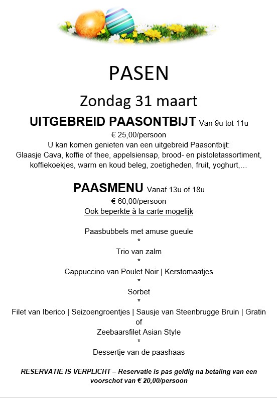 Nieuwsbrief Calesberg - JG15, N3 - Lente, Pasen, Scheldeprijs, Dinner ...
