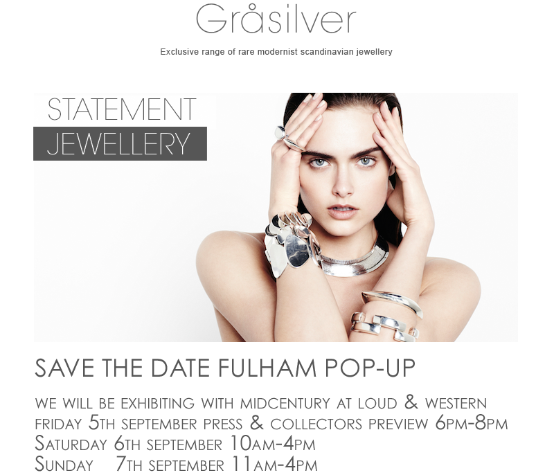 Grasilver Rare Scandinavian jewellery: POP-UP